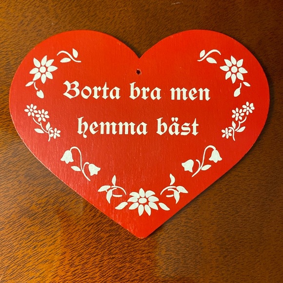 Accents | Vintage Swedish Borta Bra Men Henna Bast Plaque | Poshmark